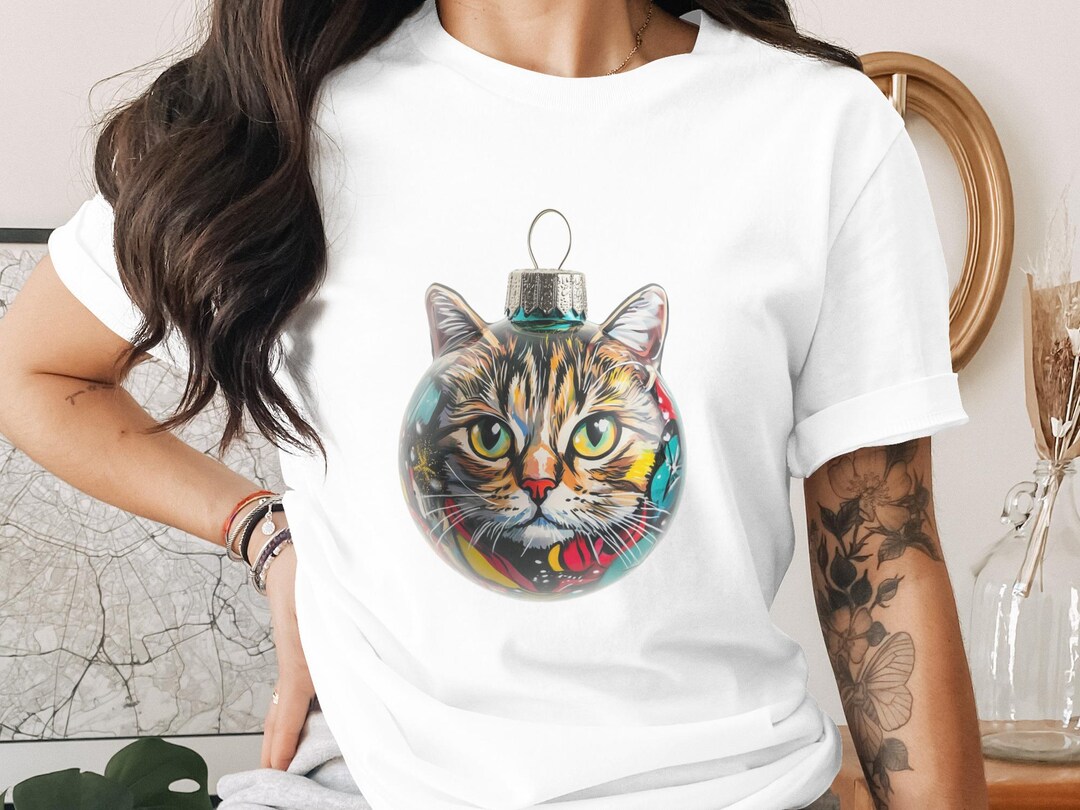 Cat Bauble PNG | Christmas Cat Ornament Clipart, Festive Pet Bauble ...