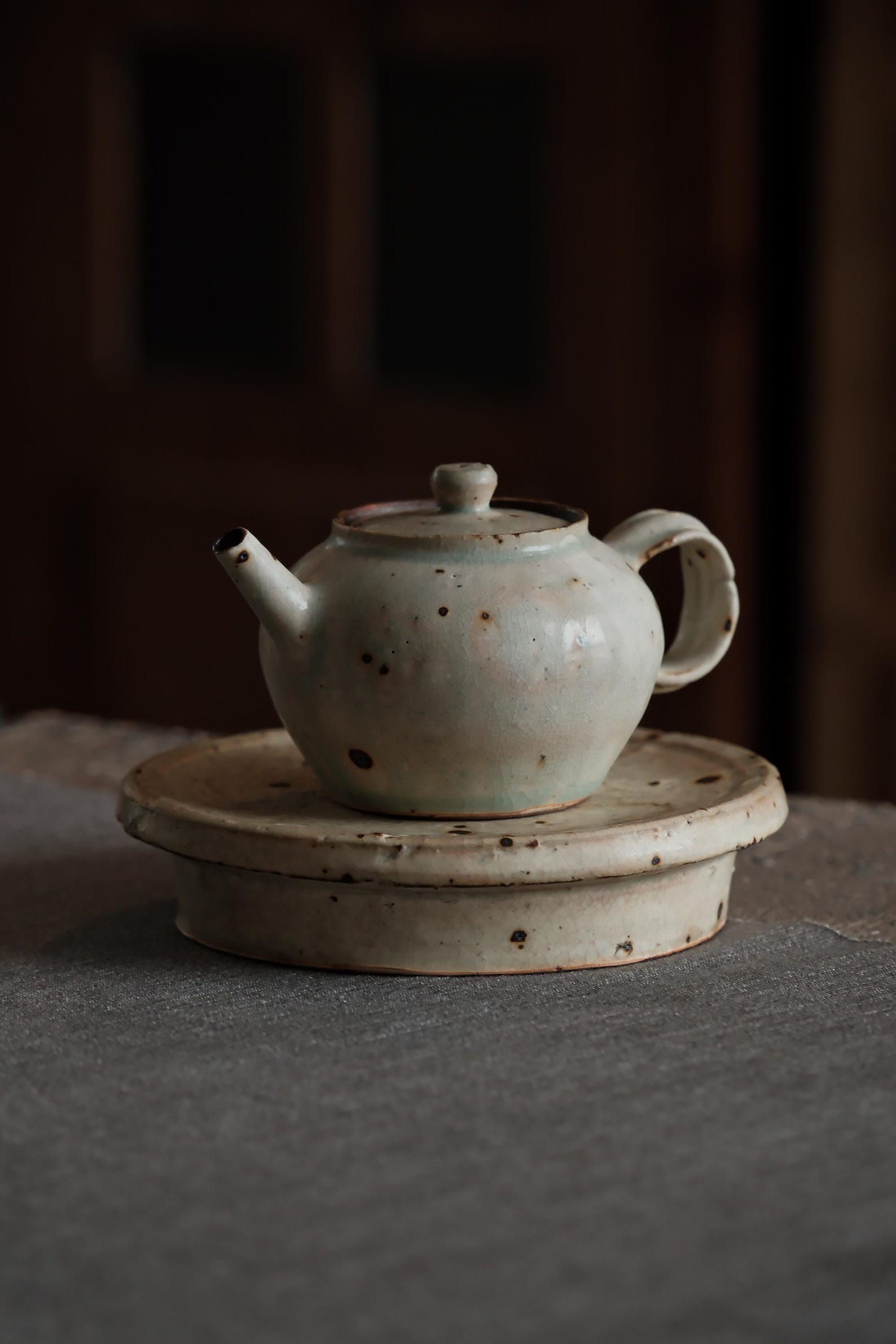 Handmade Tea Cup, Vintage Powder Glaze Ceramic Gongfu Cup, Rustic Zen ...