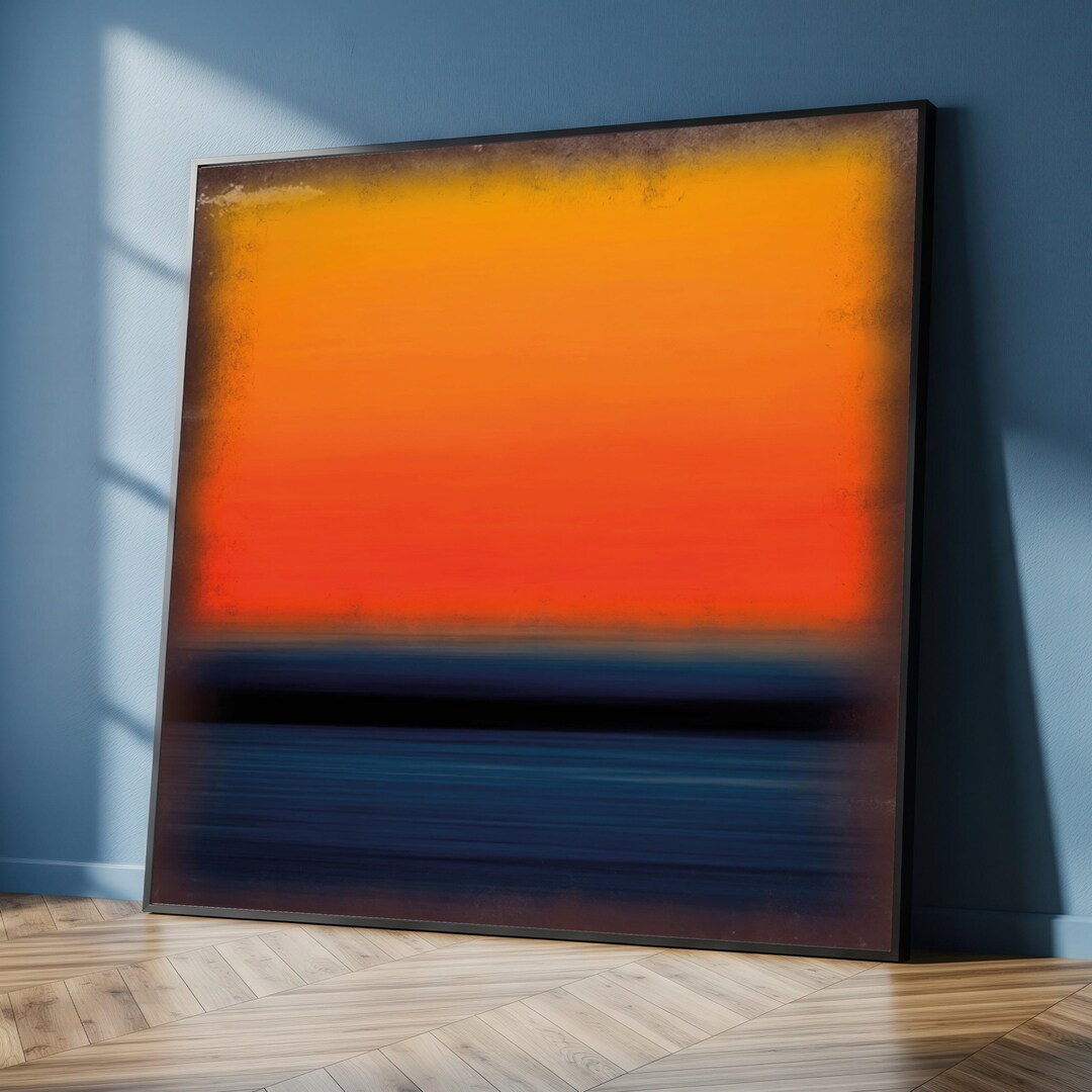 Mark Rothko Sunset Orange and Yellow Canvas Print, Abstract Color Field ...