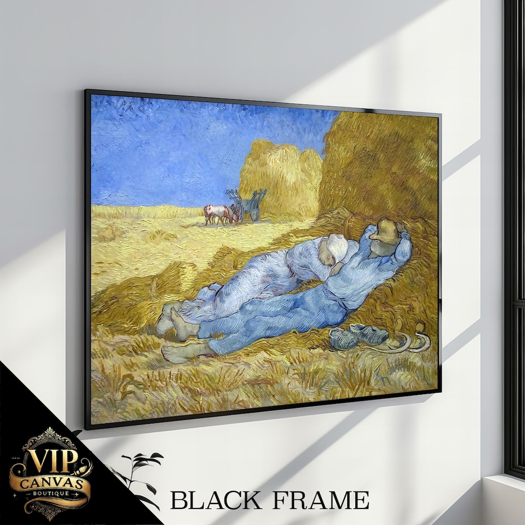 Vincent Van Gogh's "noon: Rest From Work" A Serene Pastoral Scene on ...