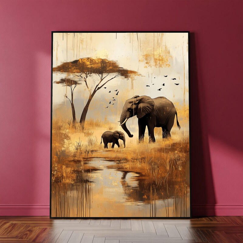 Animal Safari Paintings - Etsy UK