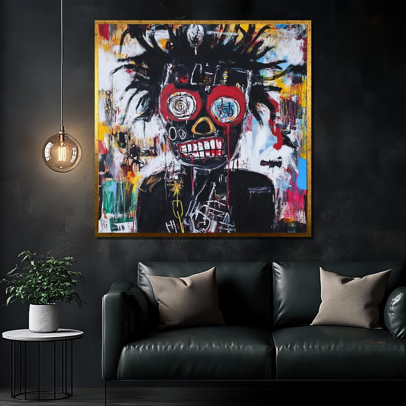 Basquiat Canvas - Etsy
