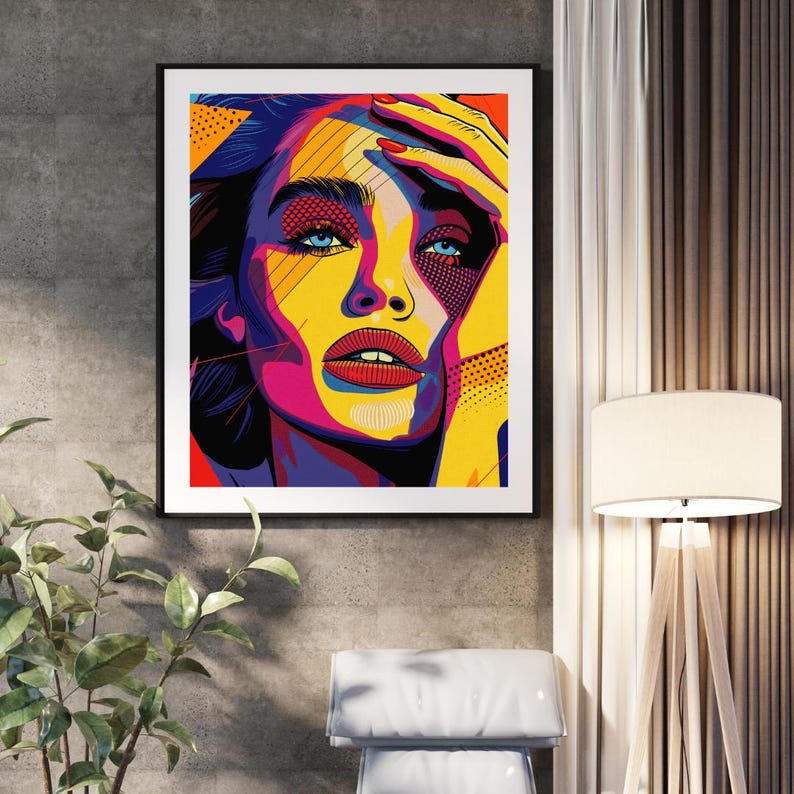 Colorful Pop Art Posters for Modern Decor - Etsy