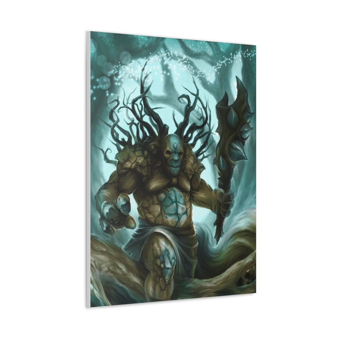 Root Ranger Art, Fantasy Troll Art, Woodland Troll, Troll Poster, DND ...