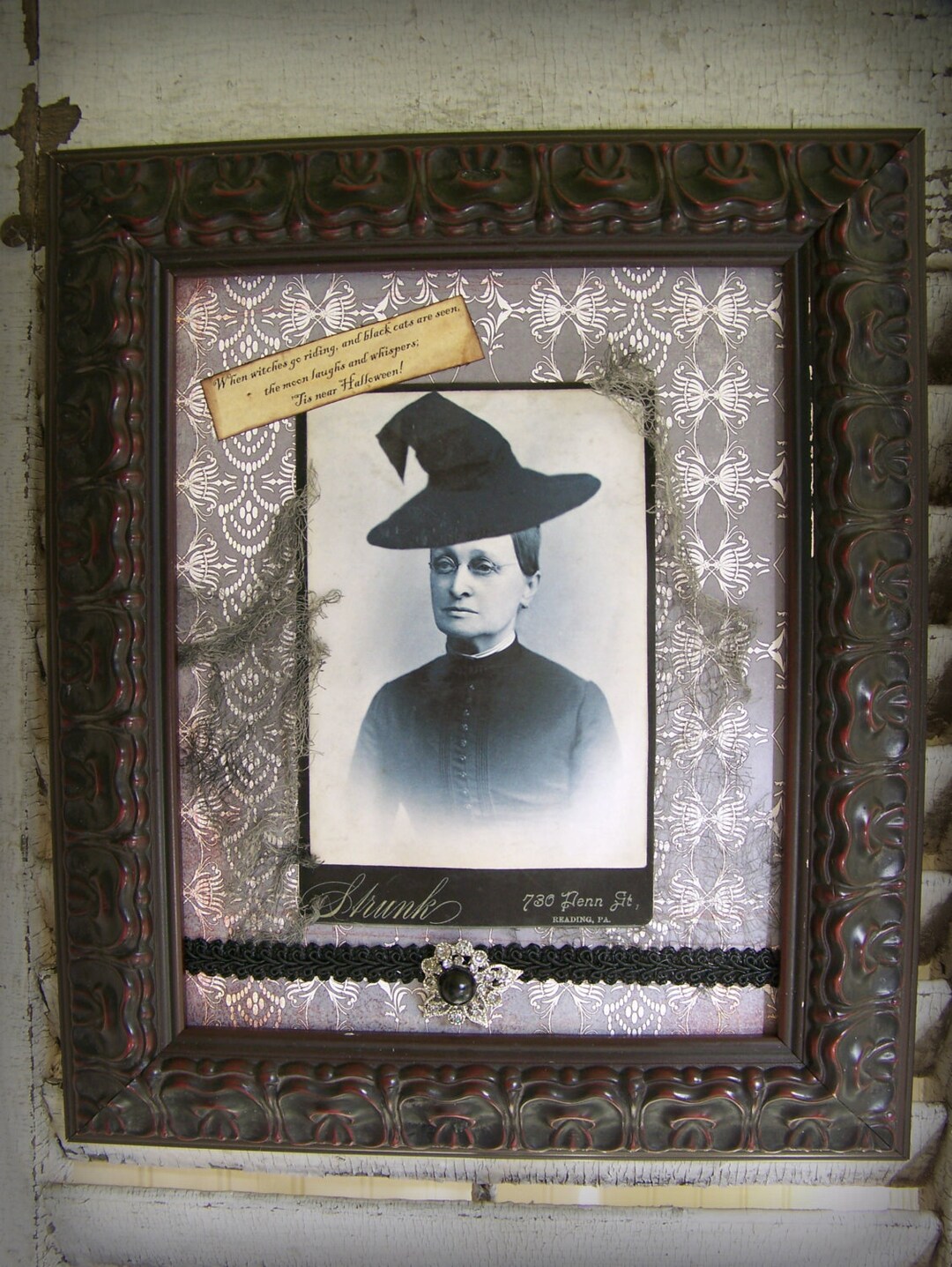 Handmade Halloween Collage Vintage Style Halloween Art Wall - Etsy