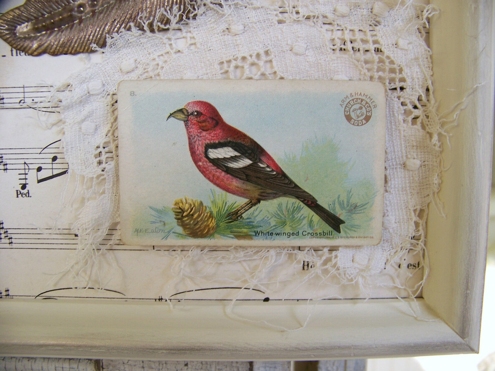 Handmade Tattered White Bird Collage Farmhouse White Decor - Etsy