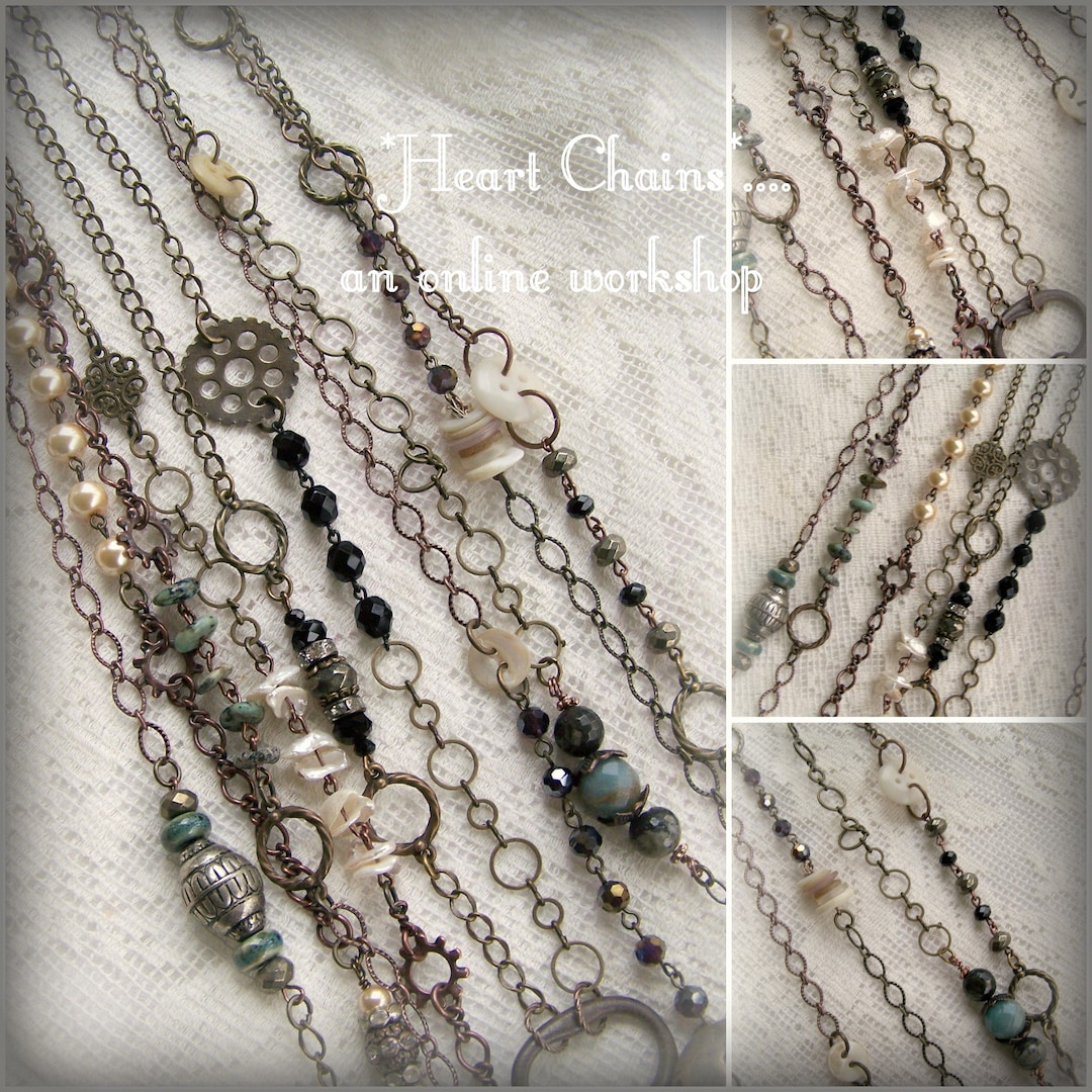 Online Class Heart Chains Altered Chain Handmade DIY Online Workshop ...