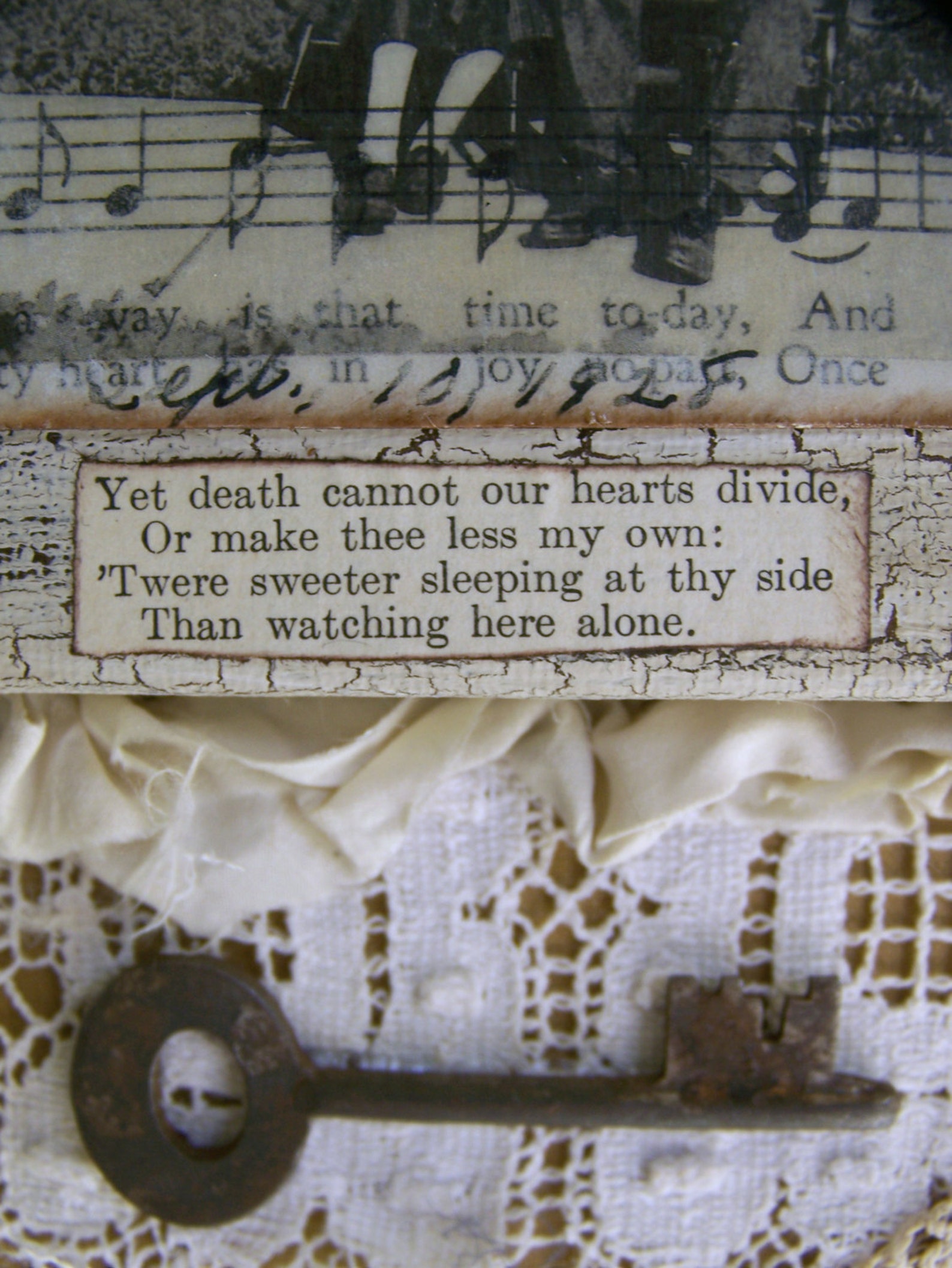 Original Mixed Media Vintage Collage Altered Art Love Theme Vintage ...