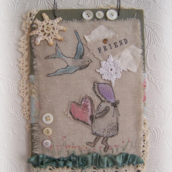 Fabric Collage - Etsy