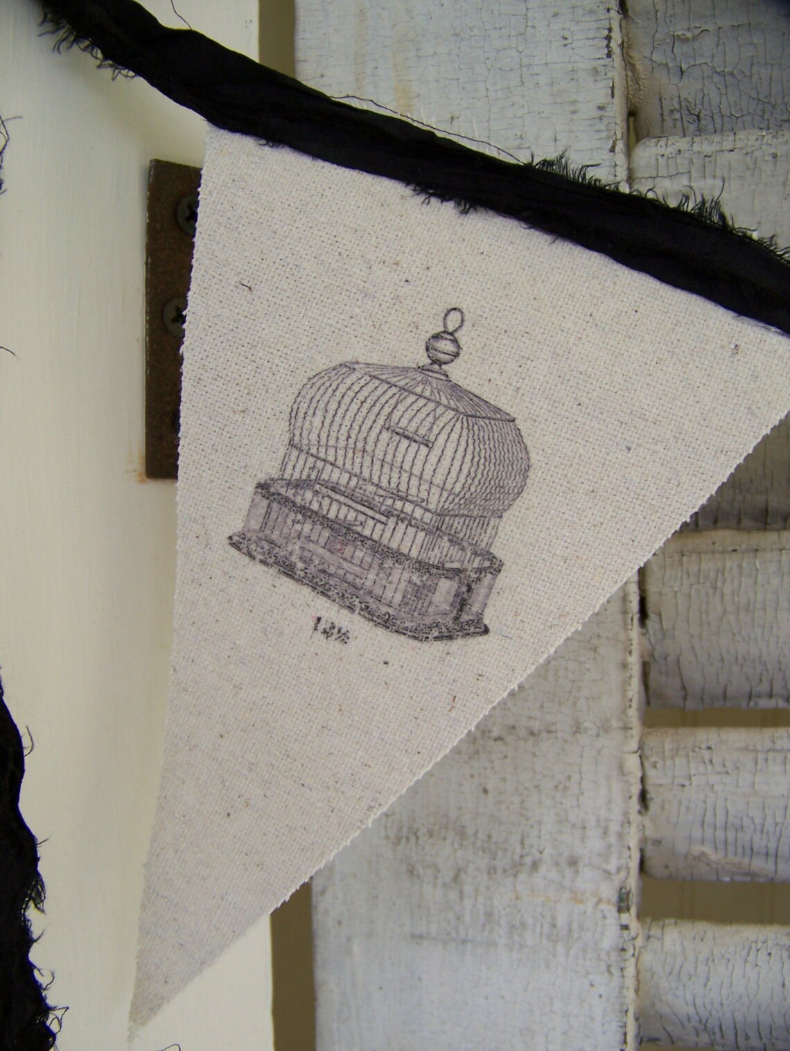 Handmade Bird Banner Vintage Banner Canvas Bunting Bird Decor - Etsy