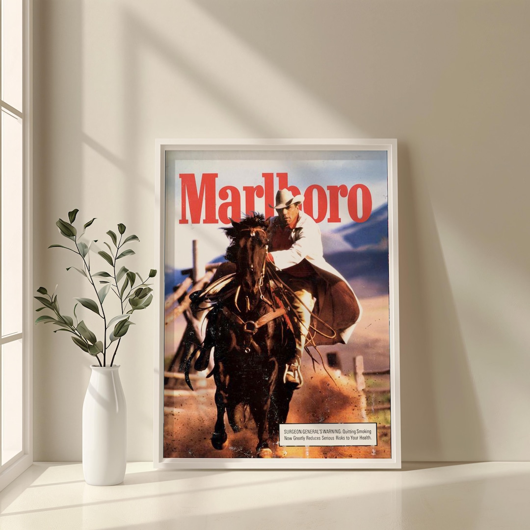 Marlboro Vintage Canvas, Marlboro Retro Wall Art, Fashion Magazine ...
