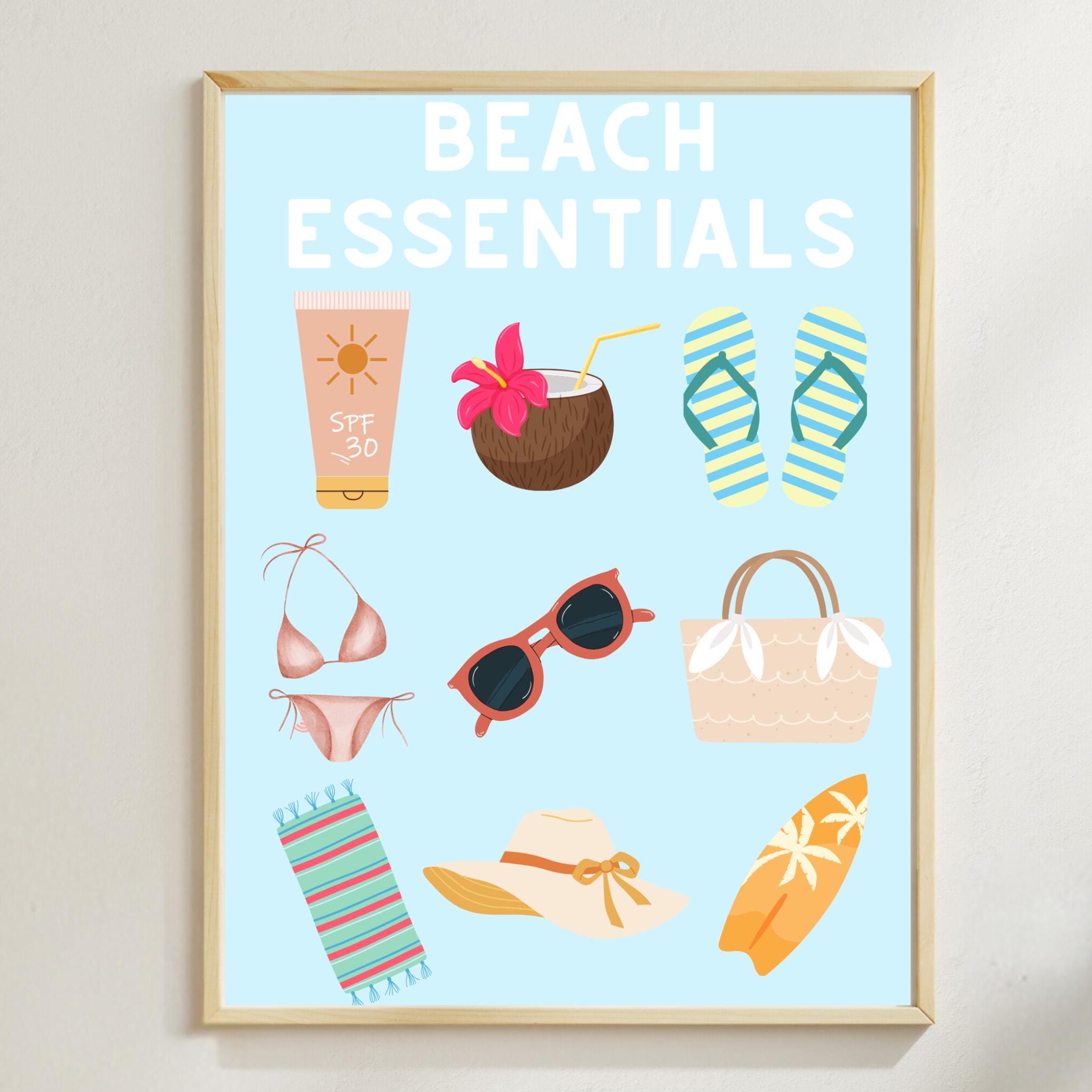 A4 Instant Download Beach Art Teen Bedroom Decor Beach Lover Gift ...