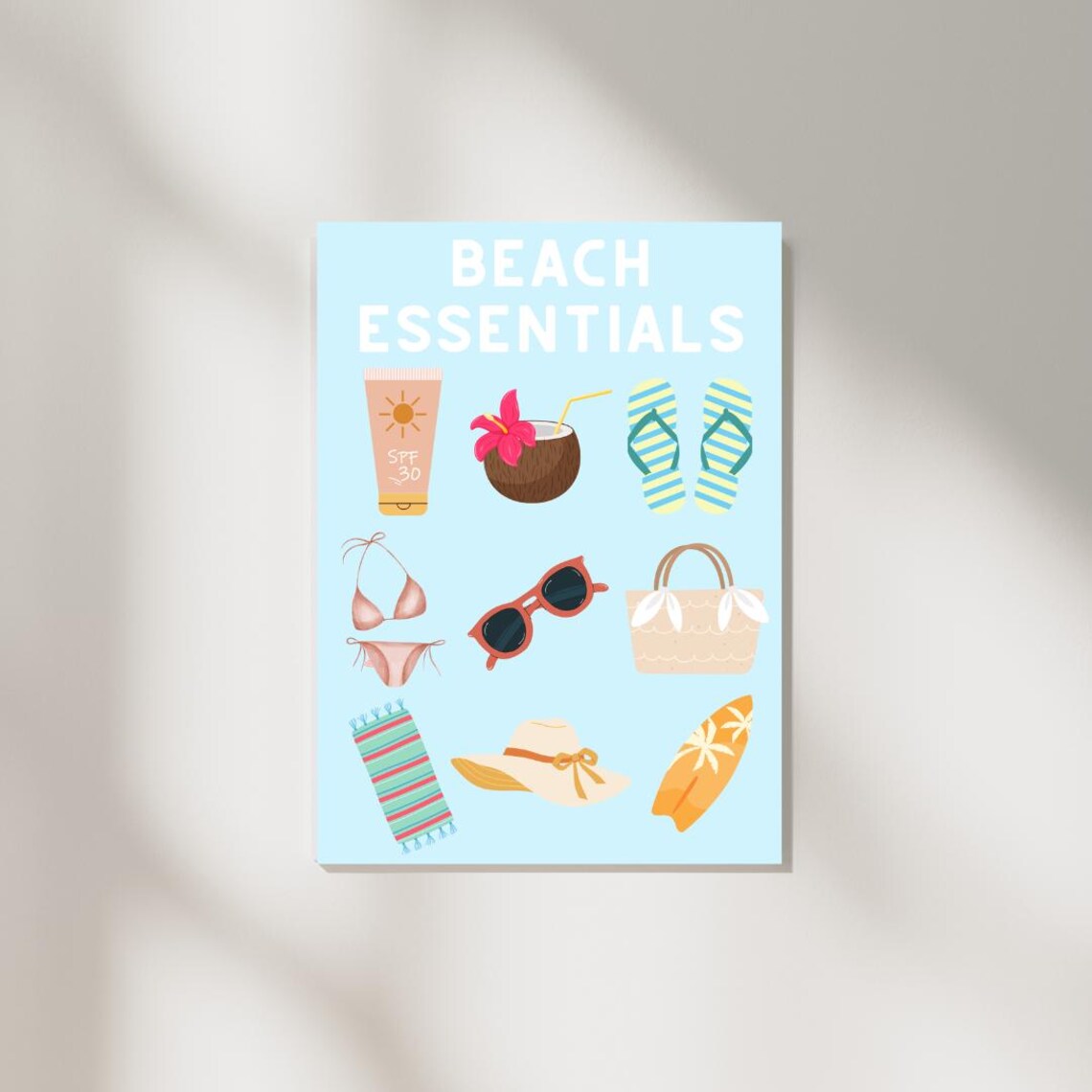 A4 Instant Download Beach Art Teen Bedroom Decor Beach Lover Gift ...