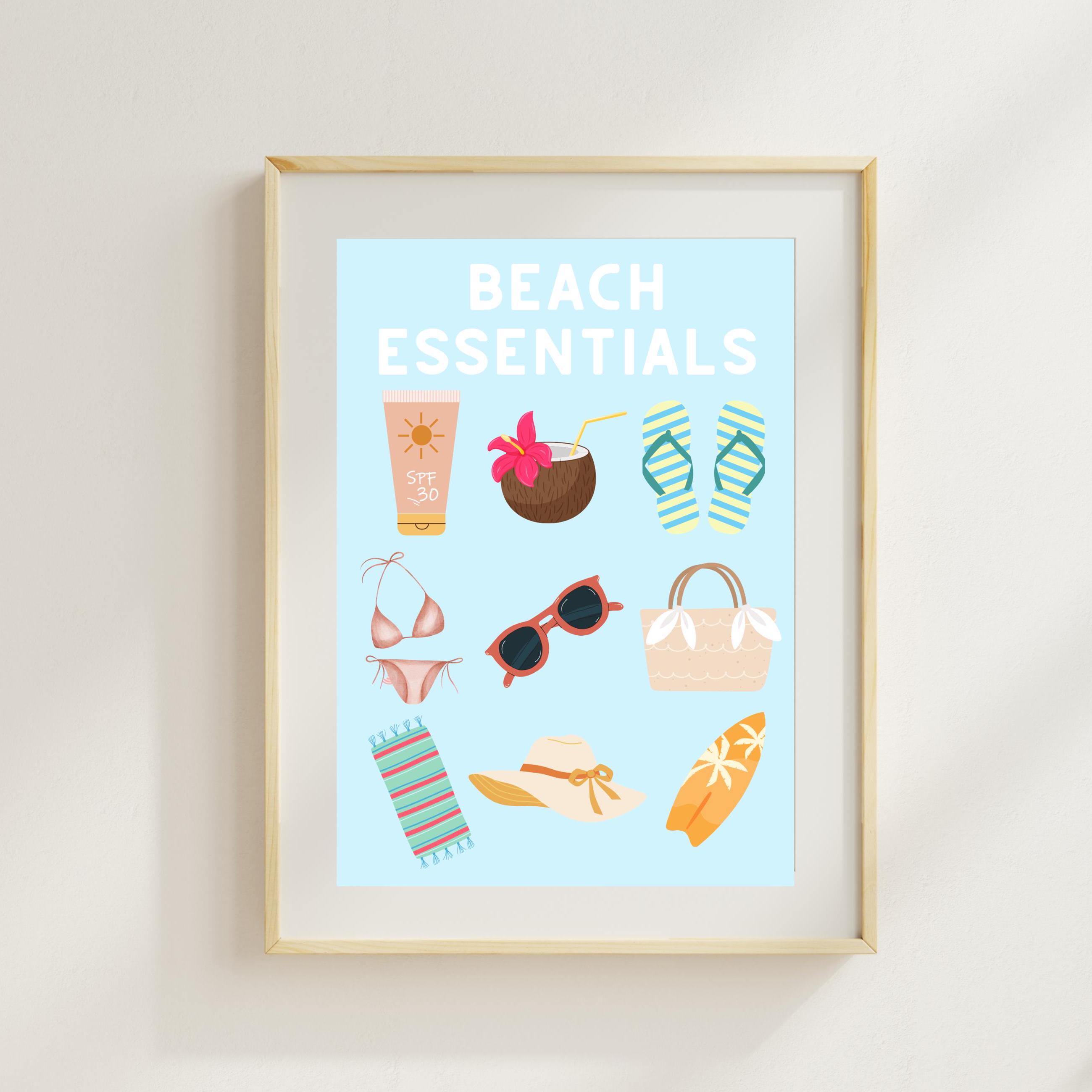 A4 Instant Download Beach Art Teen Bedroom Decor Beach Lover Gift ...