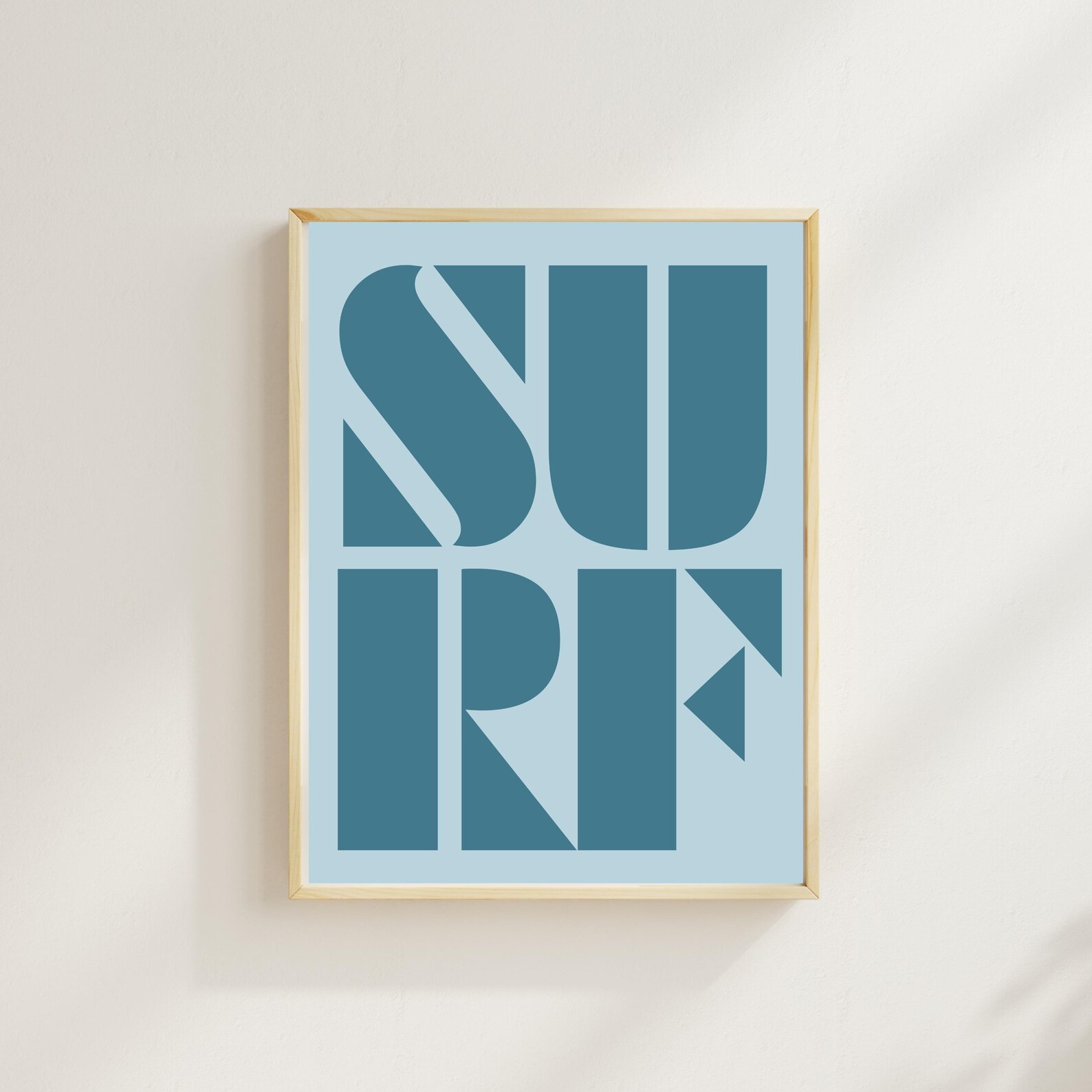 Set of 6 A3 Instant Download Surf Art Prints Beach House Decor Surfer ...