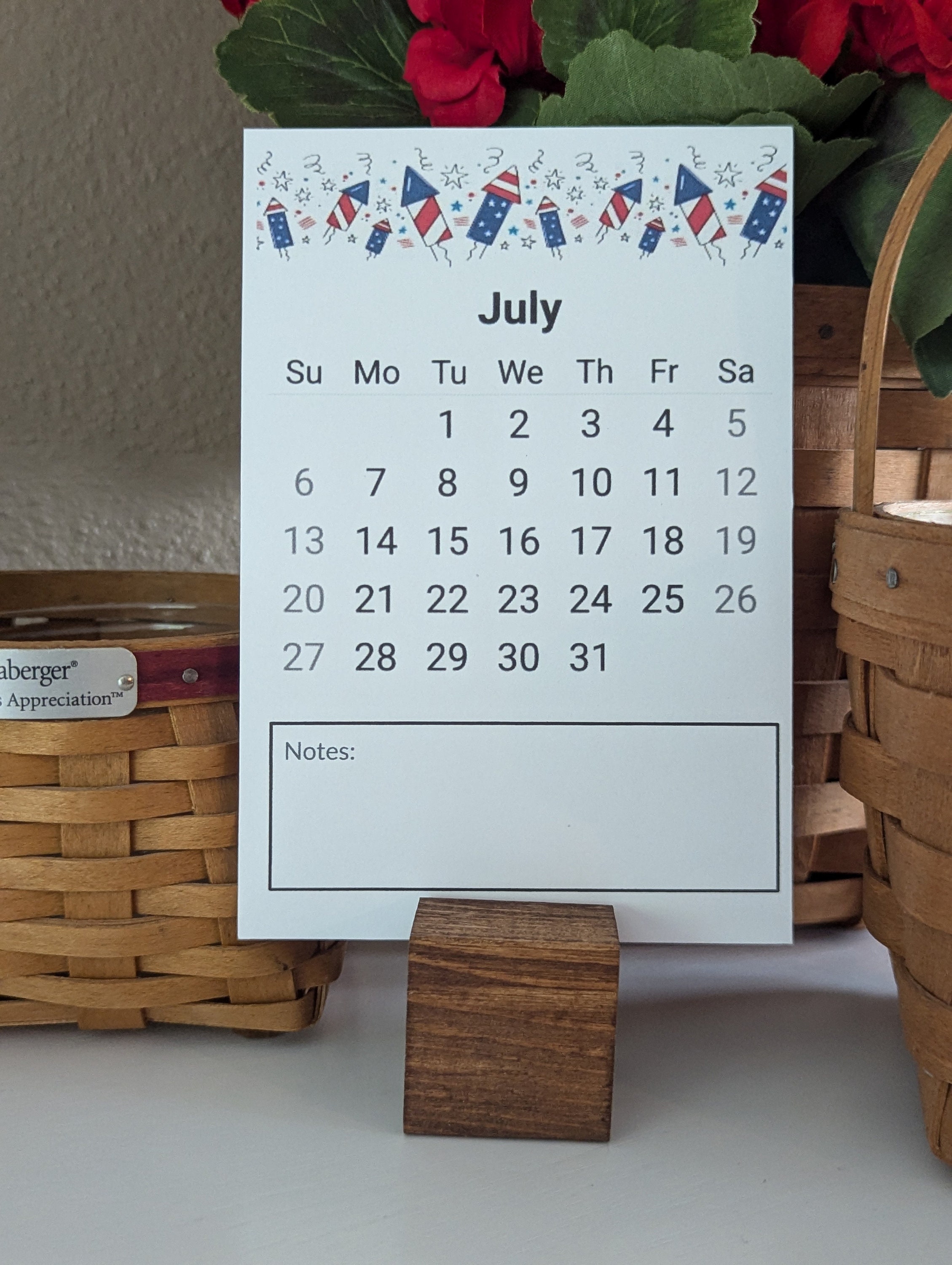 Desk Calendar - Etsy