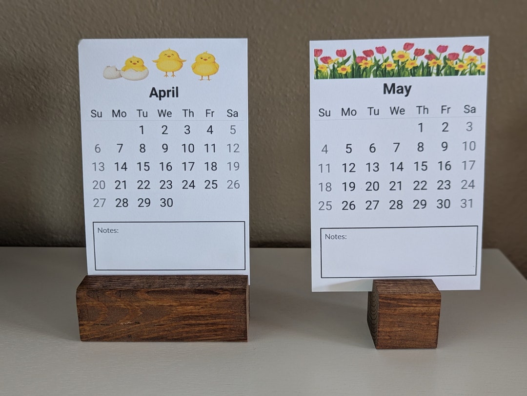 Desk Calendar - Etsy