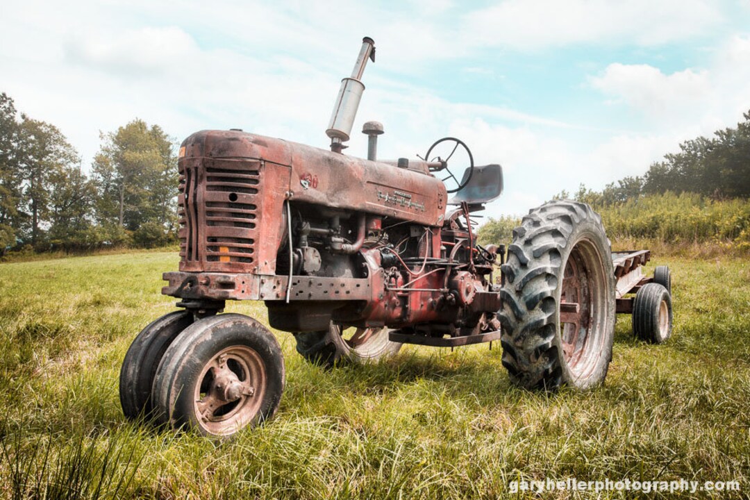 Old Farmall Tractor Dreams, Rusty Old Tractor on a Farm, Fine Art Color ...