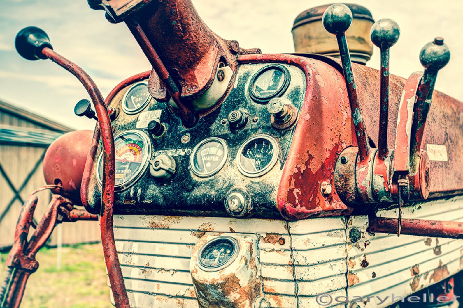 Tractor Dashboard, Old Farmall 560 Diesel Tractor Signed Print, Farm ...