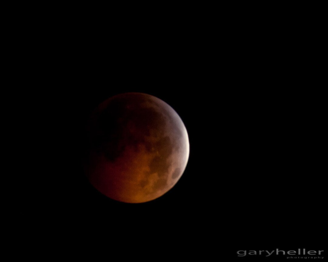 Lunar Eclipse 2010 - Signed Photography Print of the Moon During the Lunar Eclipse of 2010 ...