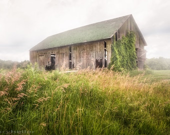 Old Barn Photograph Rustic Country Landscape Signed Print | Etsy
