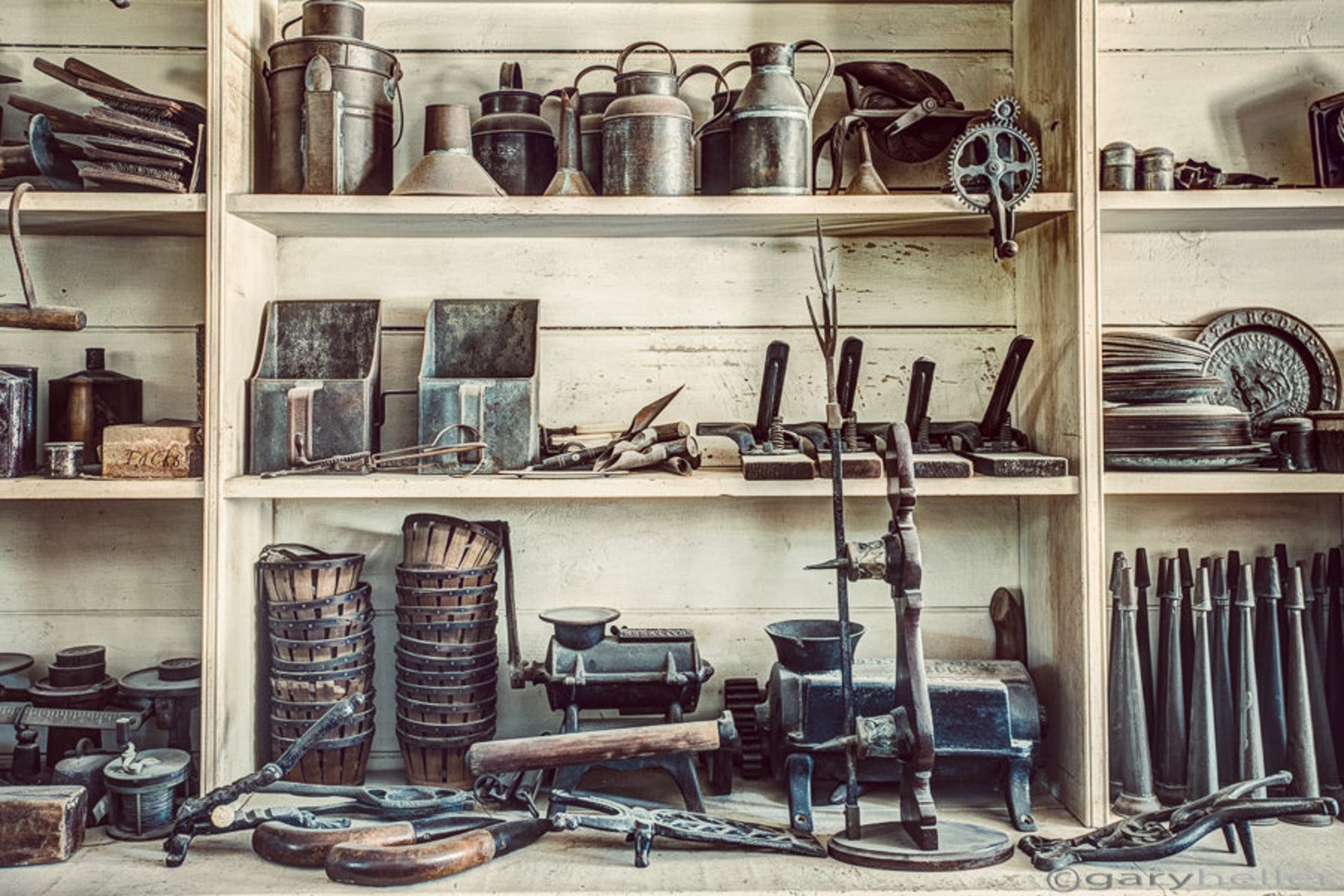 Stuff for Sale, on the Shelves of the Old General Store, a 19th Century ...