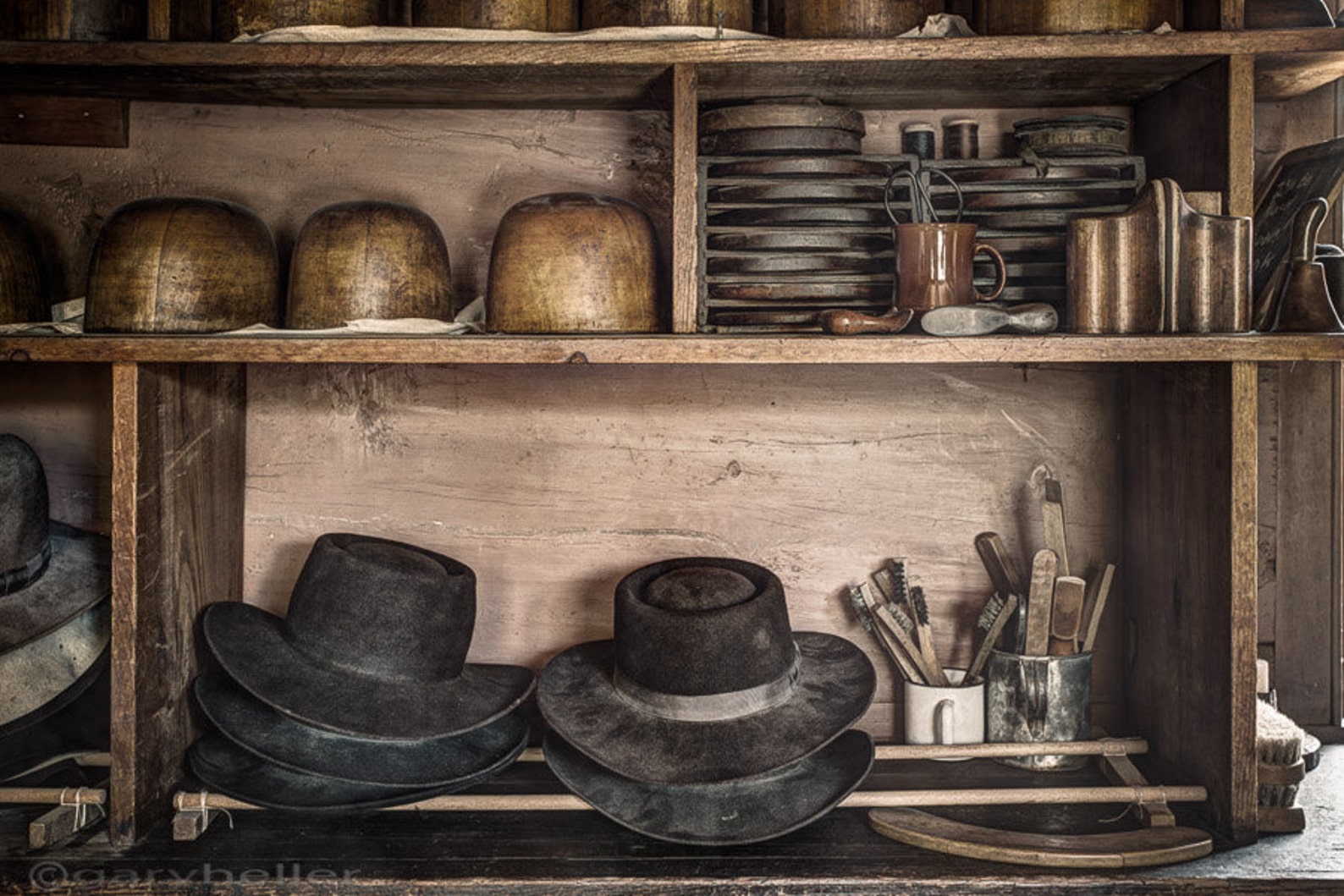 The Hatters Shelves 2, Hat Molds and Tools, 19th Century, Vintage ...