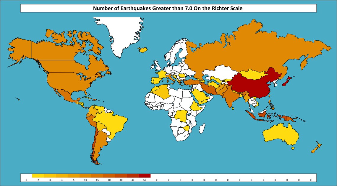 Customisable Excel World Map Template - Dynamic Colour Scales & Data ...