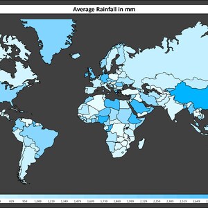 Customisable Excel World Map Template - Dynamic Colour Scales & Data ...