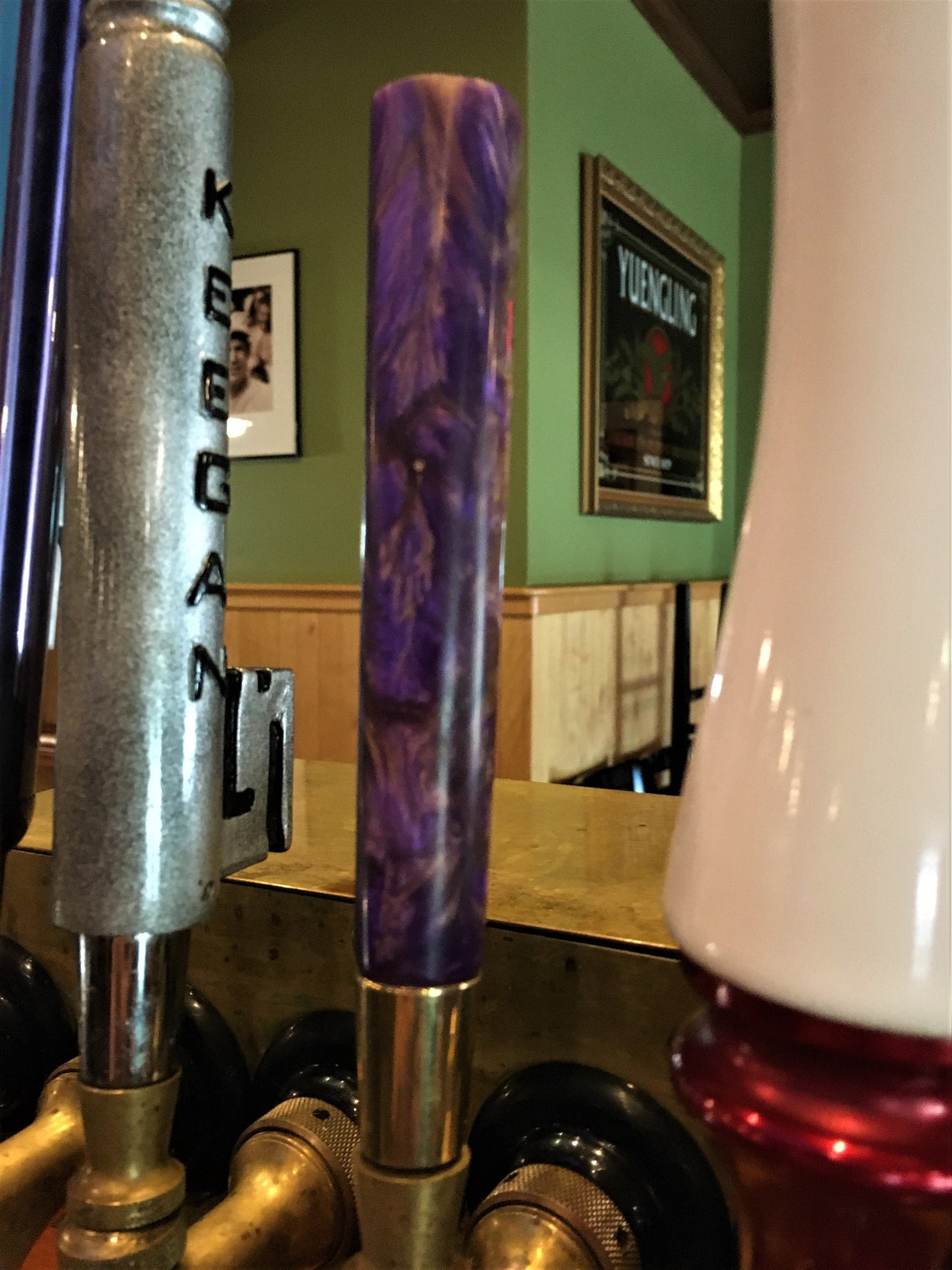 Purple and Gold Resin Beer Tap Handle Man Cave Barware | Etsy
