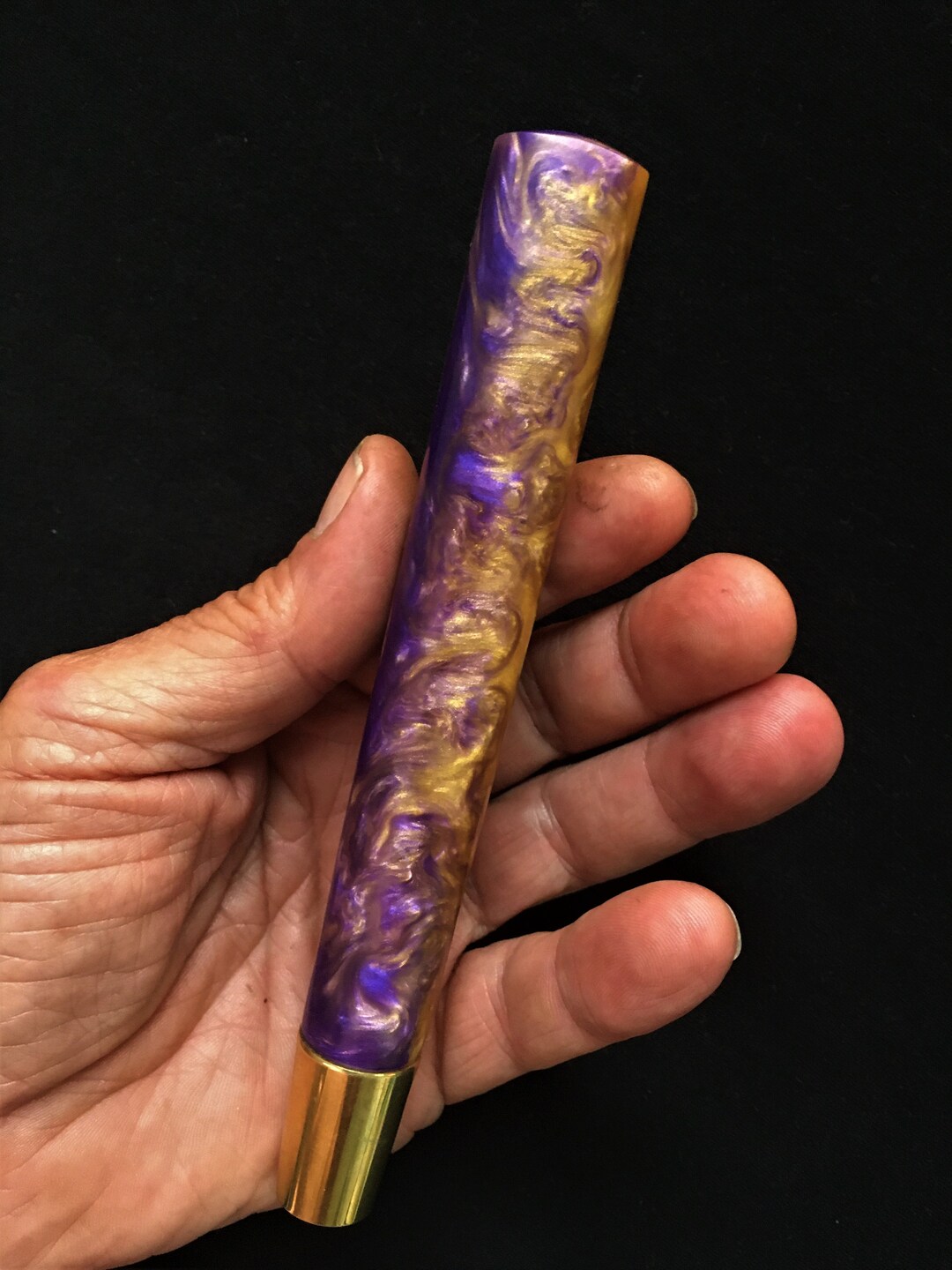 Purple and Gold Resin Beer Tap Handle Man Cave Barware LA Laker Fan - Etsy