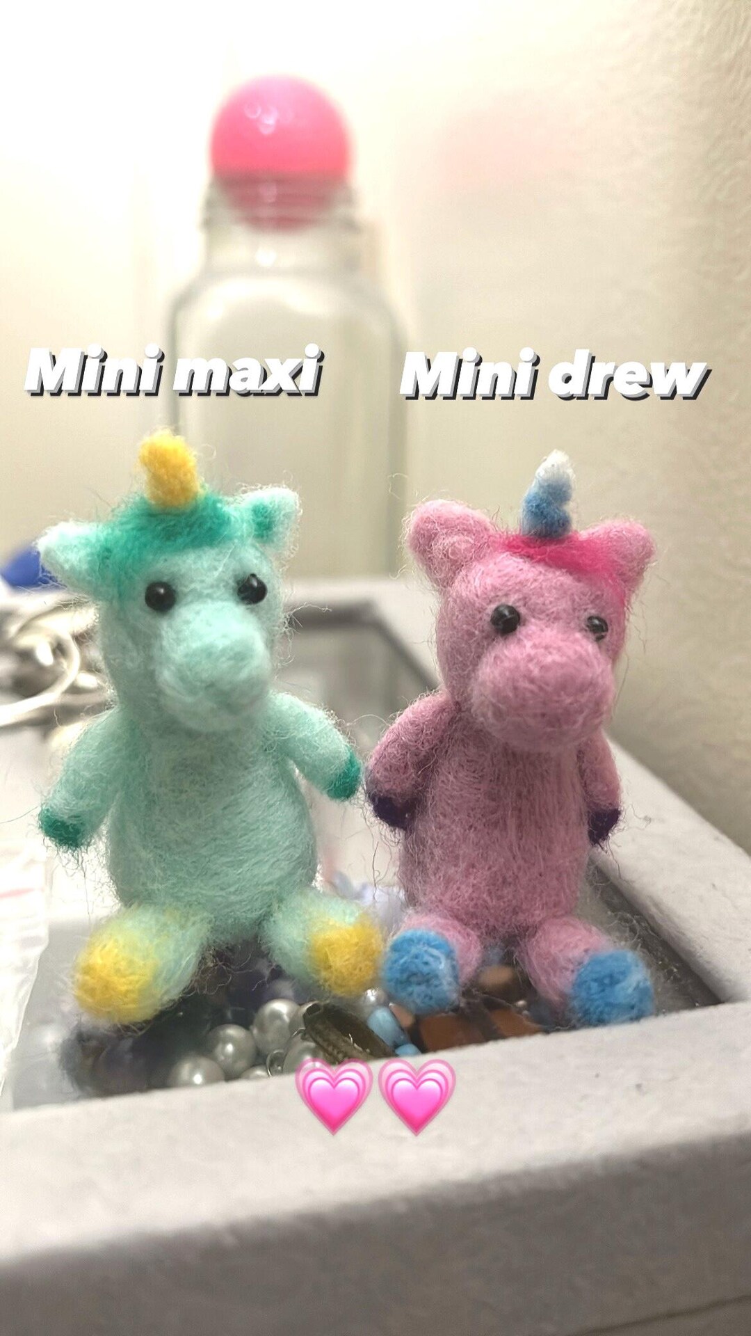 Custom Mini Needle Felted Sculpture of Your Favorite Stuffie - Etsy