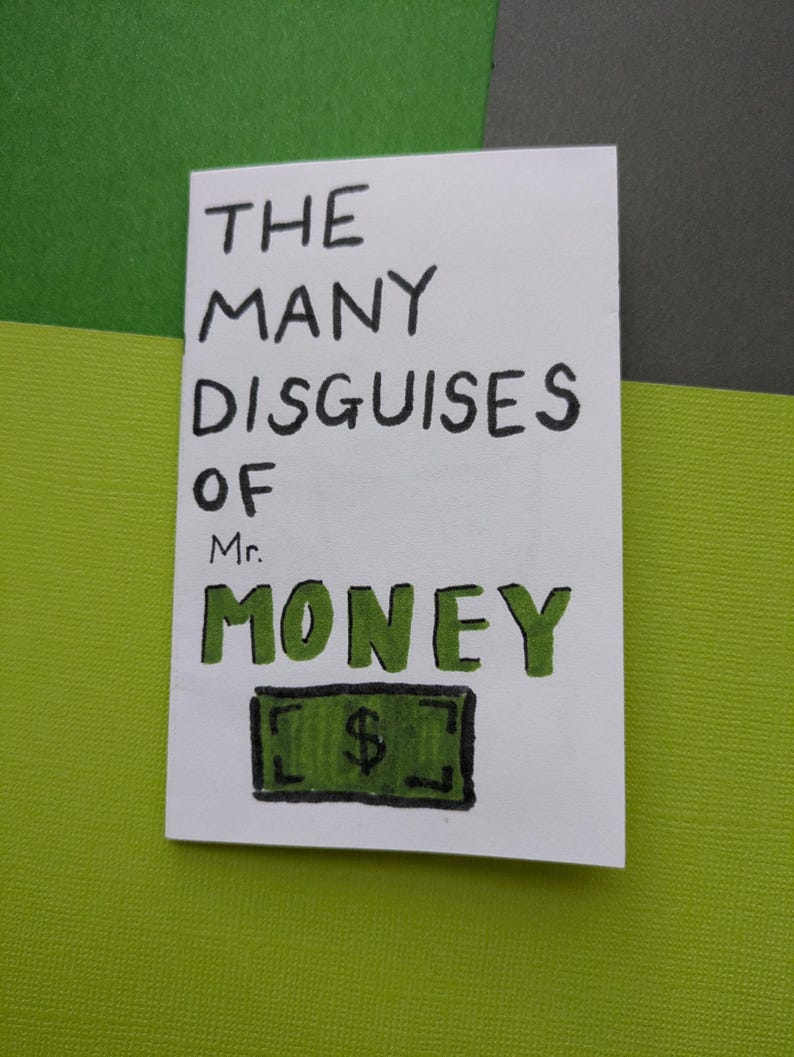 Disguises of Money Mini-zine - Etsy