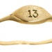Number 13 Ring - Etsy