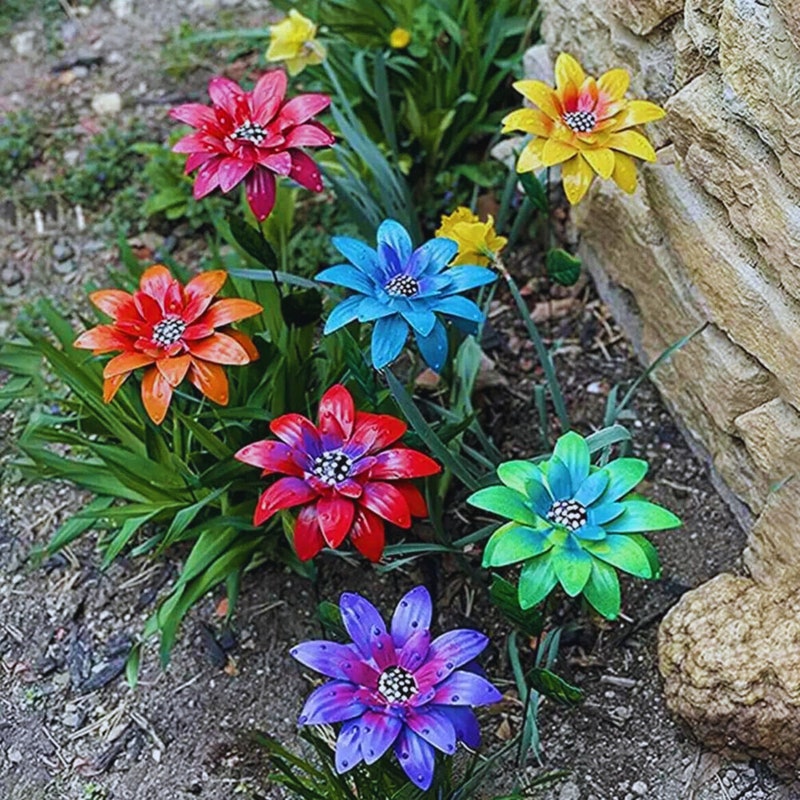 Metal Garden Flowers - Etsy