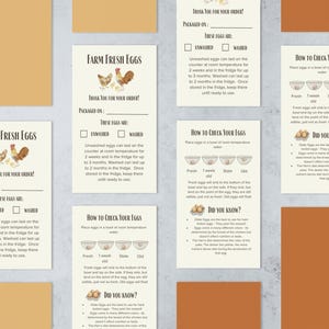 Backyard Chicken Egg Care Cards – Egg Handling Instructions for ...