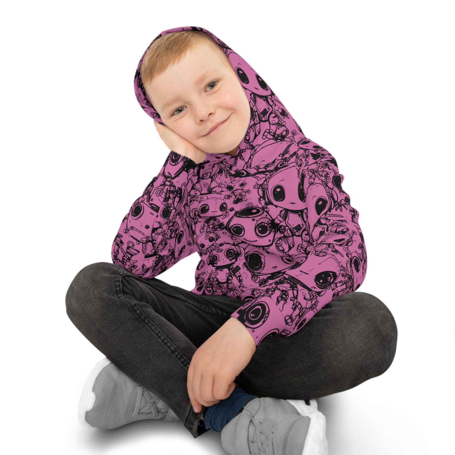 Trendy Cute and Adorable Robots Children's Hoodie all Over Print - Etsy