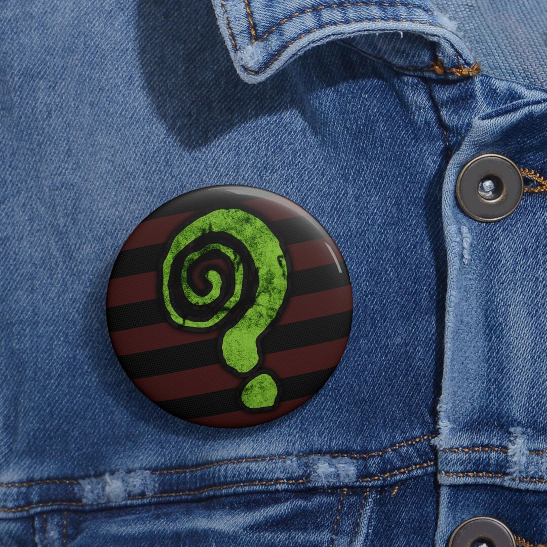 Question Mark Pin Buttons: Retro Style Quirky Fashion Accessories - Etsy
