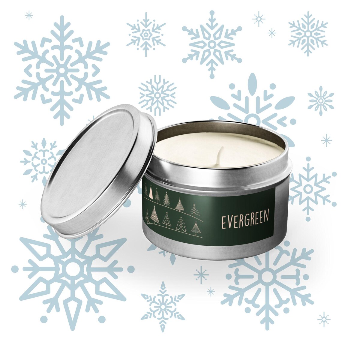 Evergreen Aroma Scented Candle Tin - Etsy