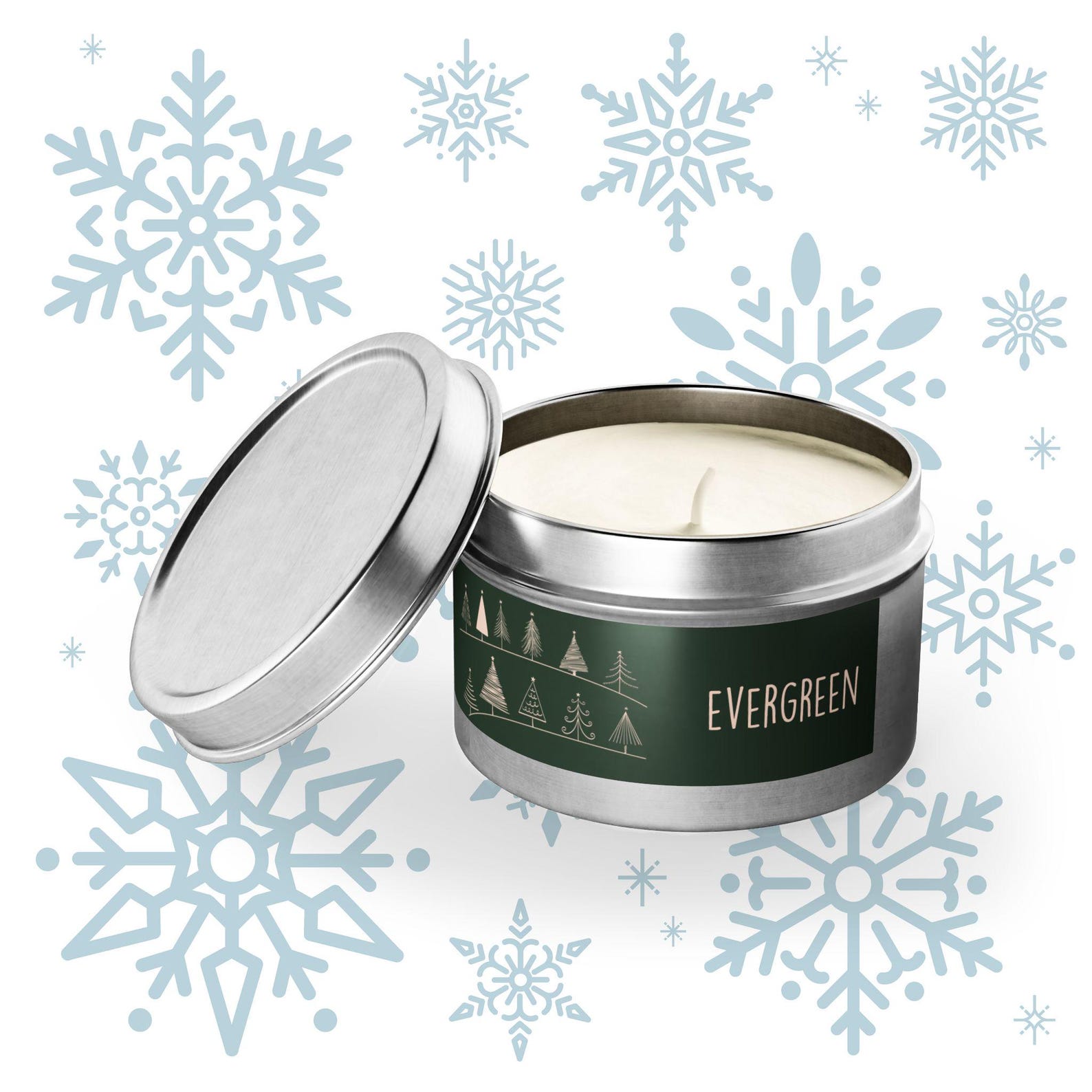 Evergreen Aroma Scented Candle Tin - Etsy