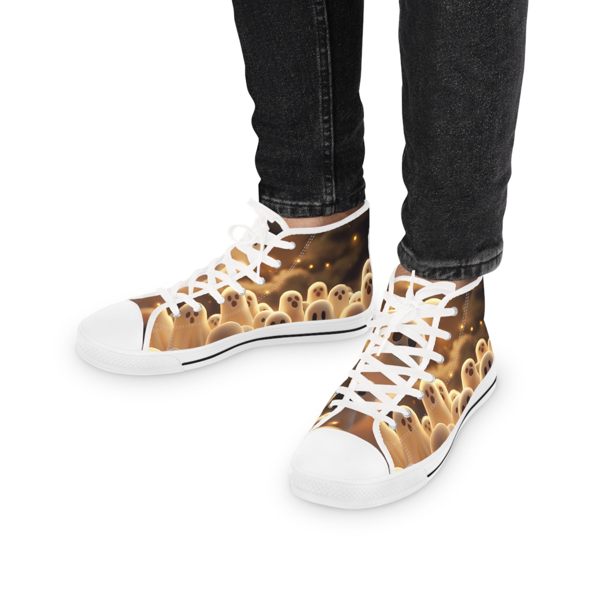 Crowd of Ghosts V2 Men's High Top Sneakers - Etsy