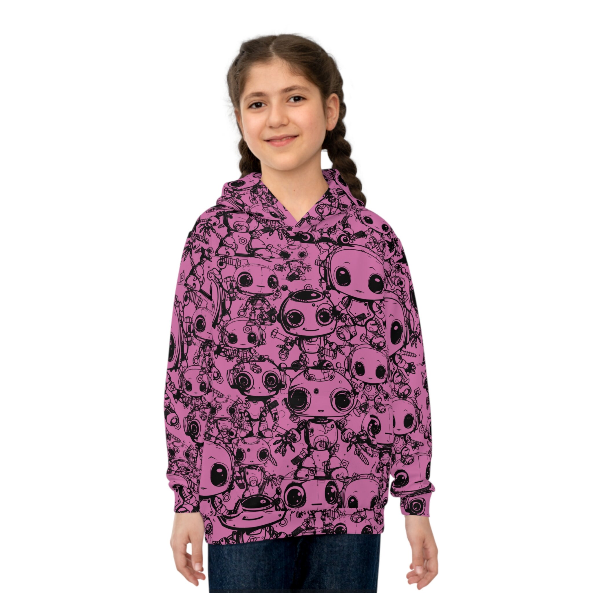 Trendy Cute and Adorable Robots Children's Hoodie all Over Print - Etsy