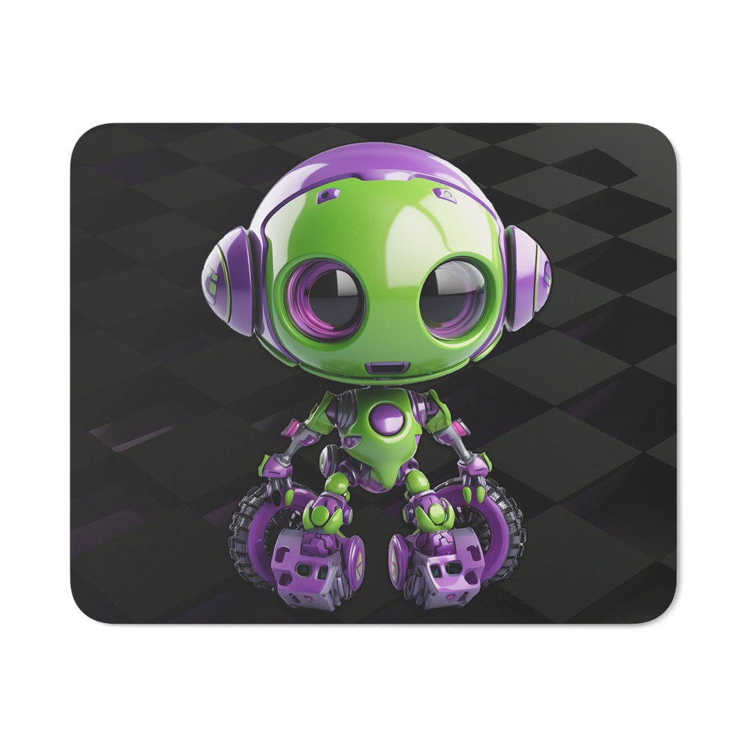Small Mouse Pad With Junior Robot Desk Mouse Pad Robotics Design Fun ...