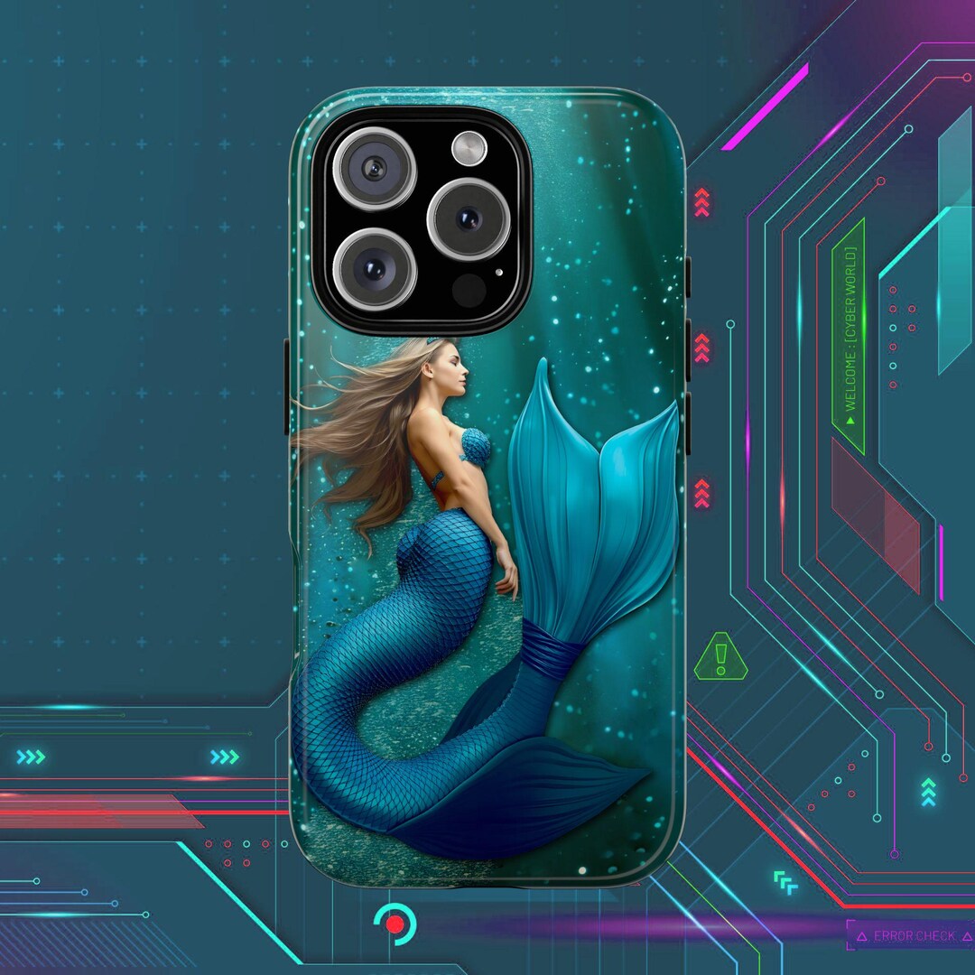 Siren Mermaid iPhone Case: Curvy Ocean Fantasy Protective Shell - Etsy