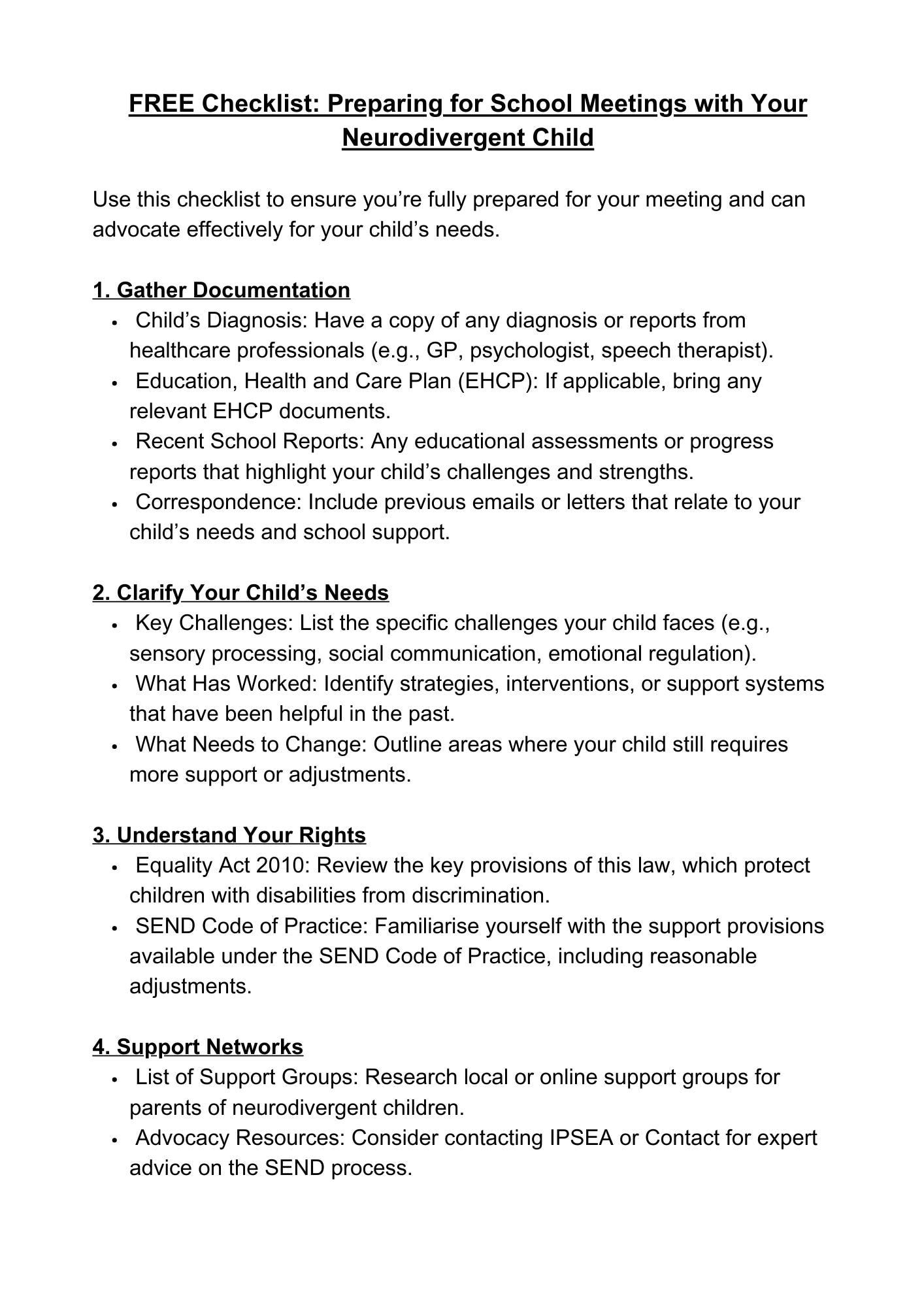 Editable Letter Template for Schools Support for Autism, ADHD, SEND ...