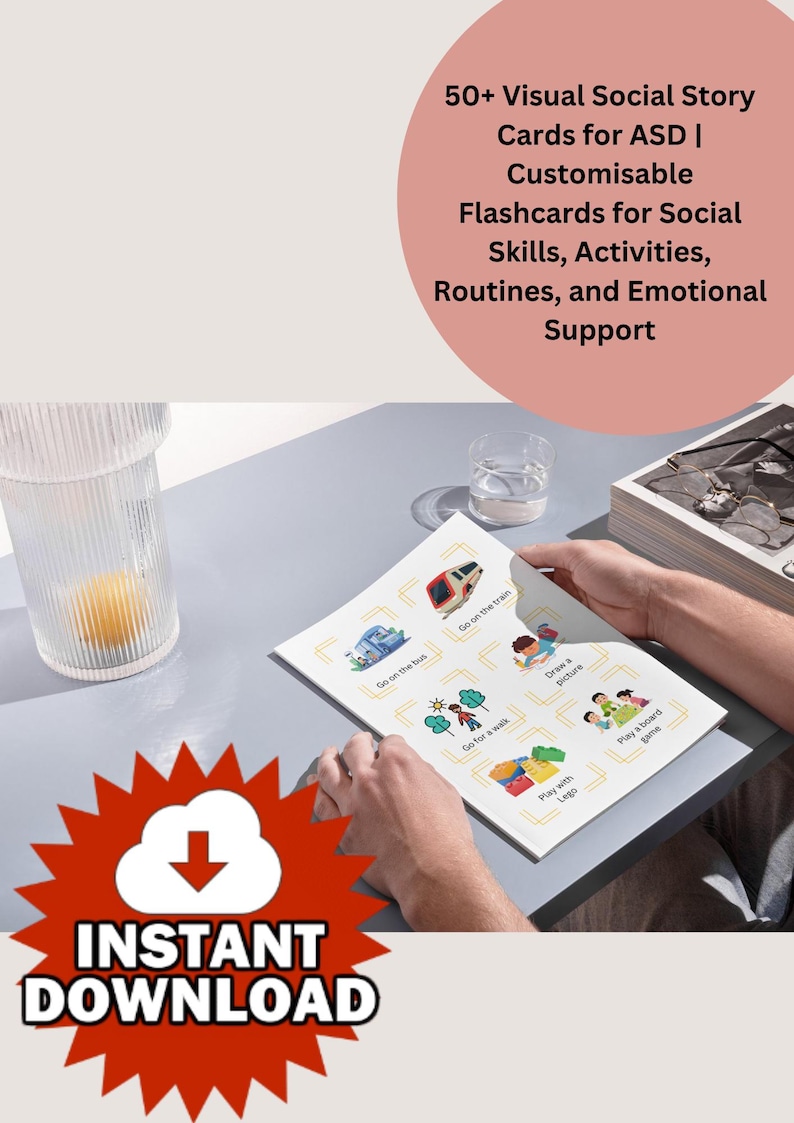 50+ Visual Social Story Cards for ASD | Flashcards for Social Skills ...