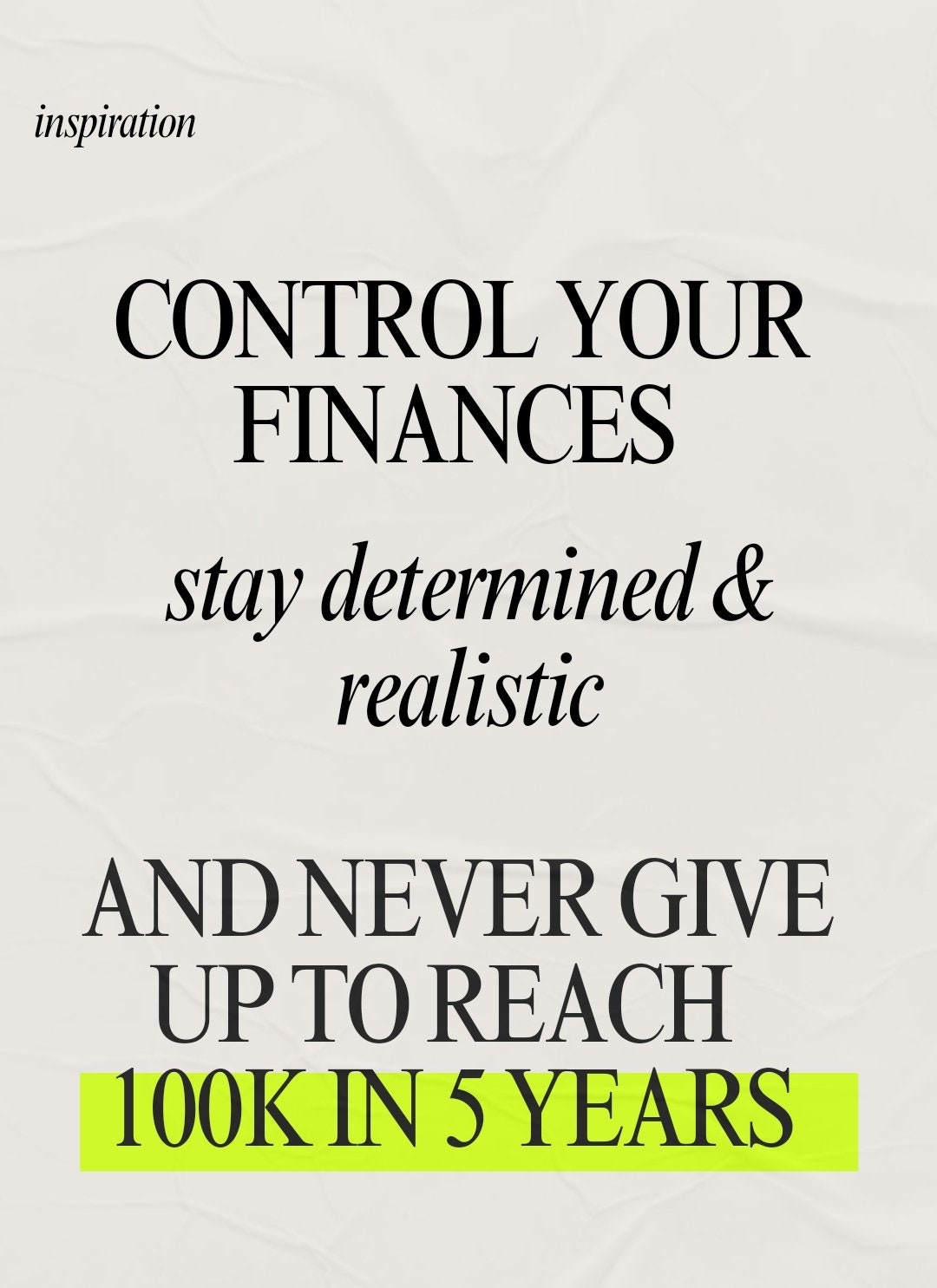 Control Your Finances, Make 100k in 5 Years by Managing Your Money! - Etsy