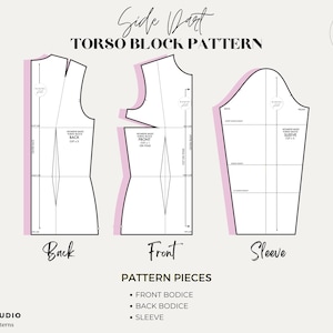 Basic Bodice Pattern| Basic Pattern|basic Sewing Pattern| Bust Dart ...