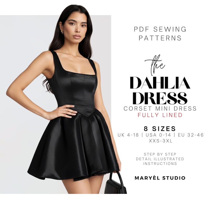 Backless Corset Dress Sewing Pattern - Etsy