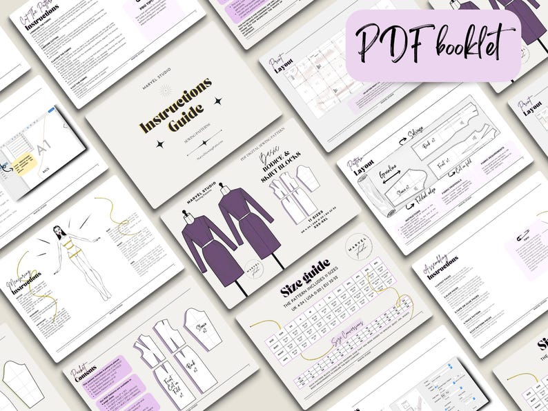 Bodice & Skirt Block Sewing Pattern: US 0-20 (PDF Digital Pattern) - Etsy